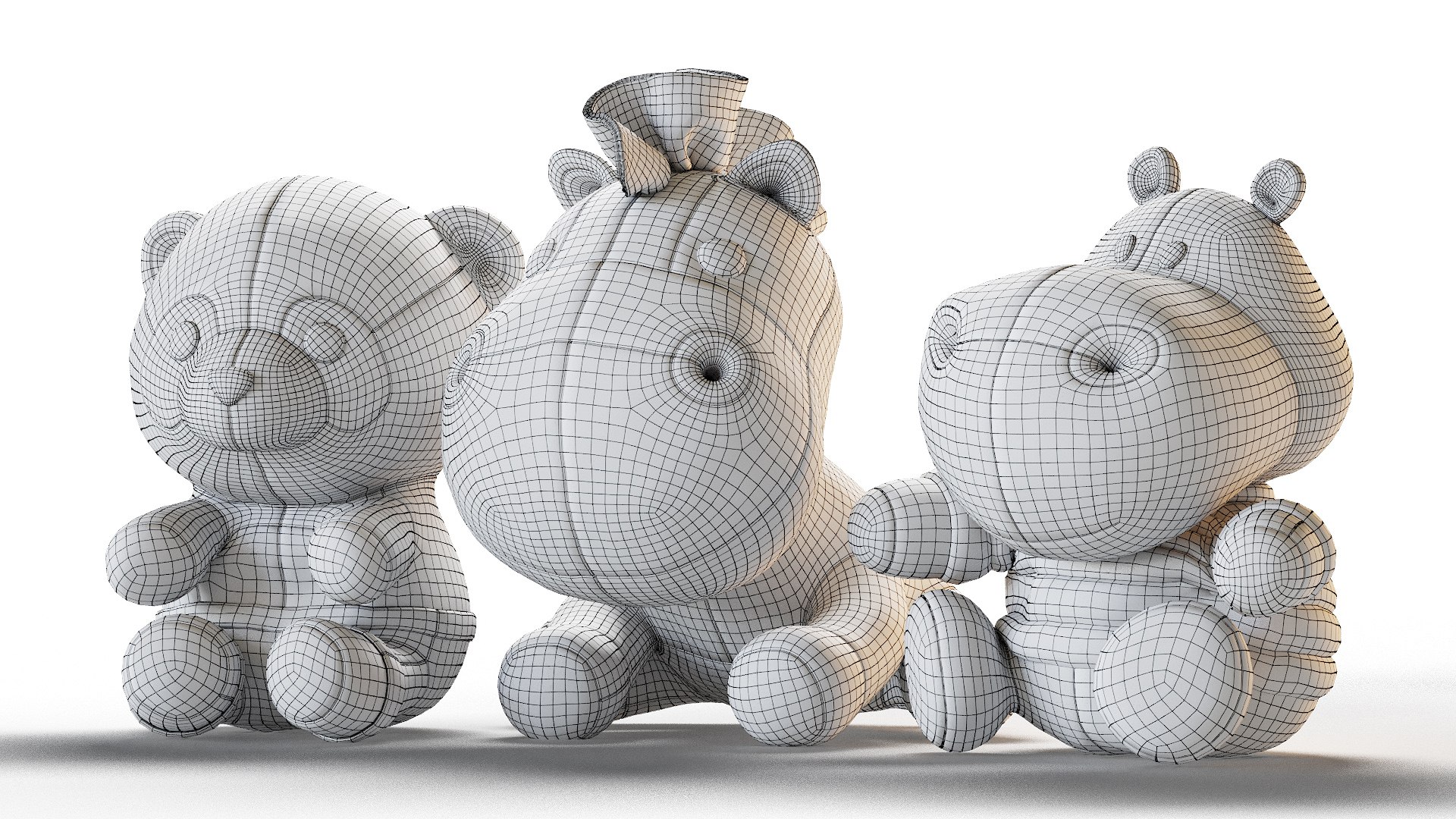 Soft Toys Set Model - TurboSquid 1700231