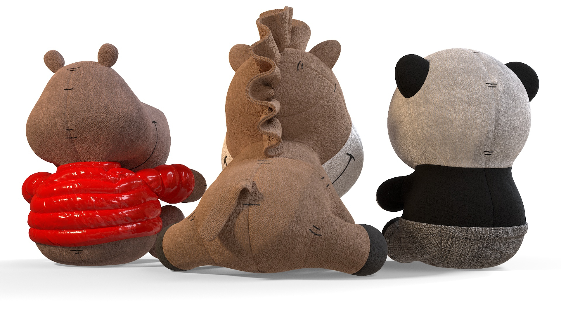 Soft toys set model - TurboSquid 1700231