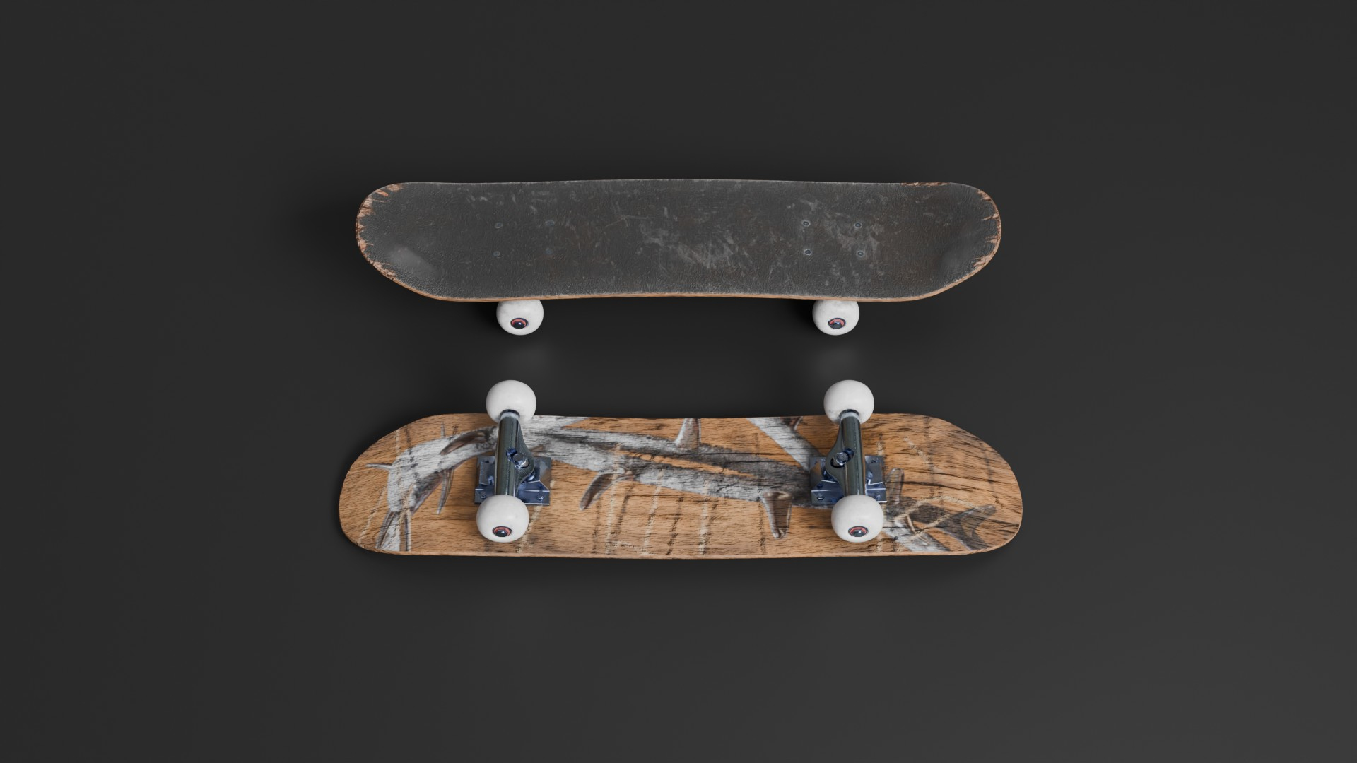 3D Model Rigged Skateboard - TurboSquid 2332510