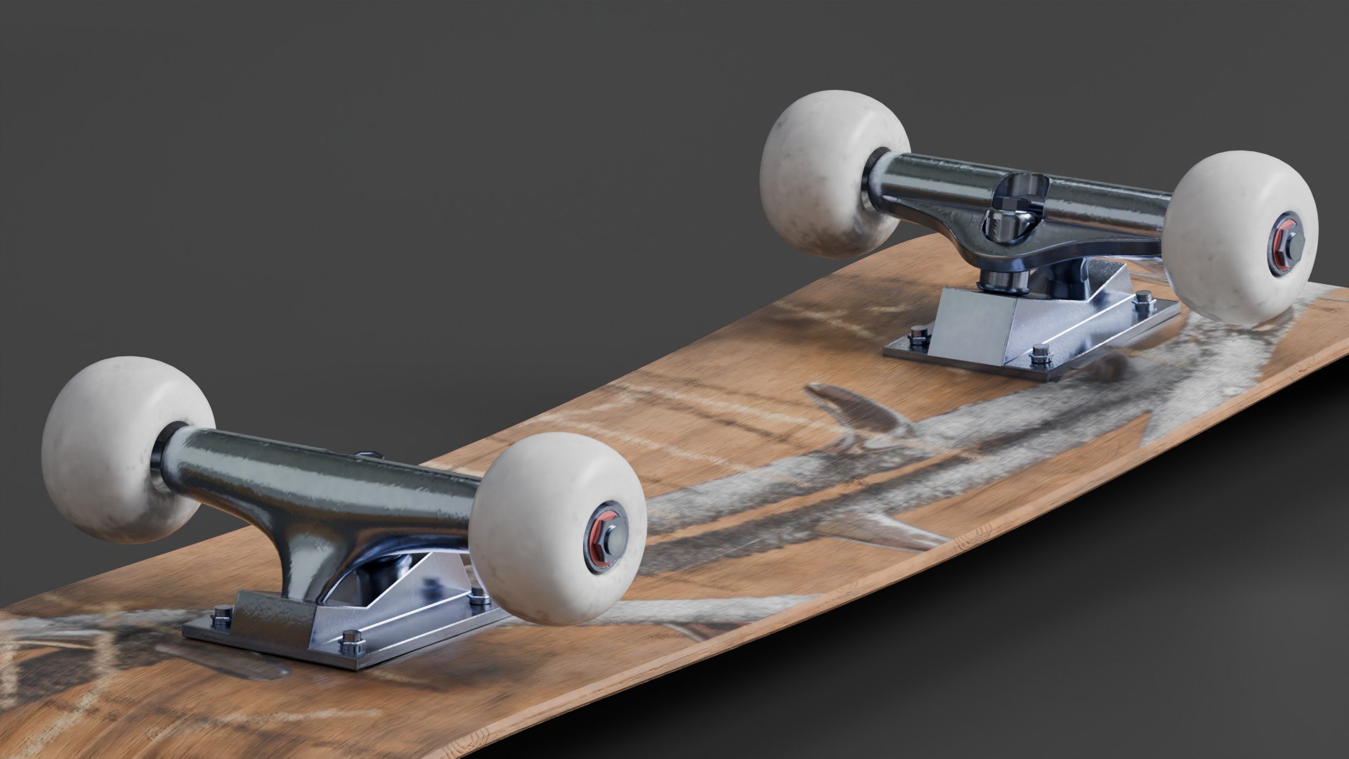 3D Model Rigged Skateboard - TurboSquid 2332510