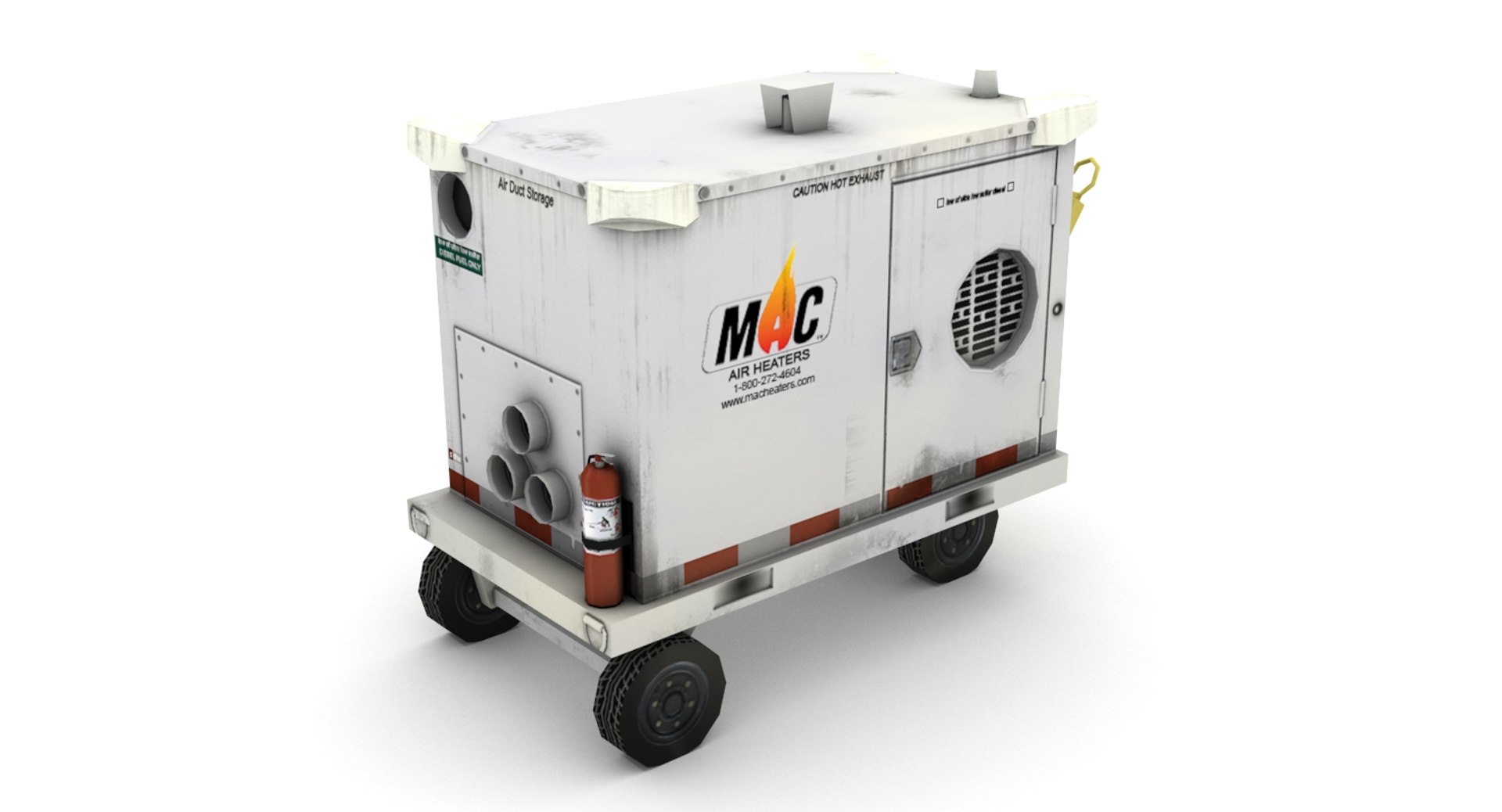 Mac 210hc Heater 3D Model - TurboSquid 1180308