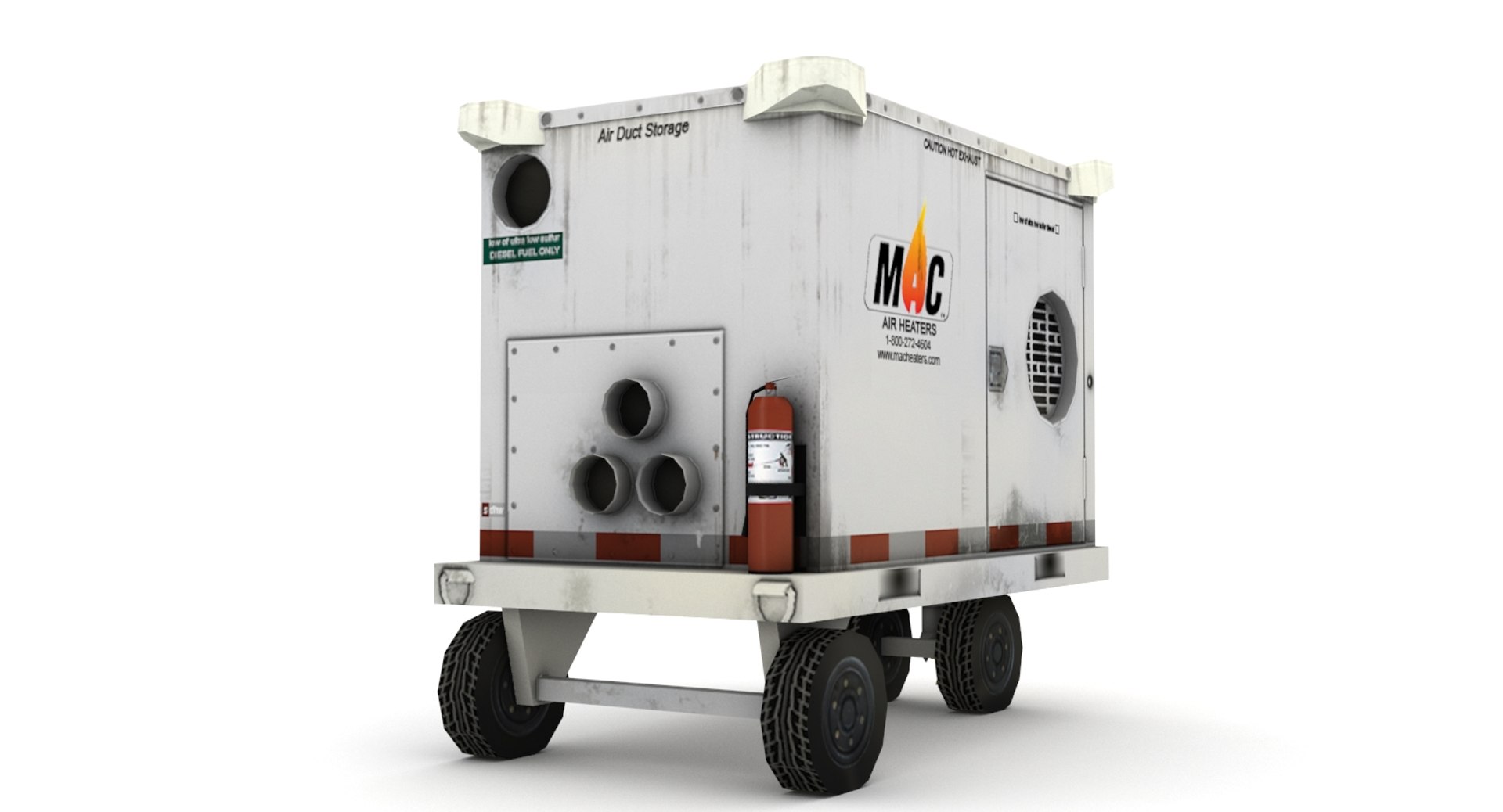 Mac 210hc Heater 3D Model - TurboSquid 1180308