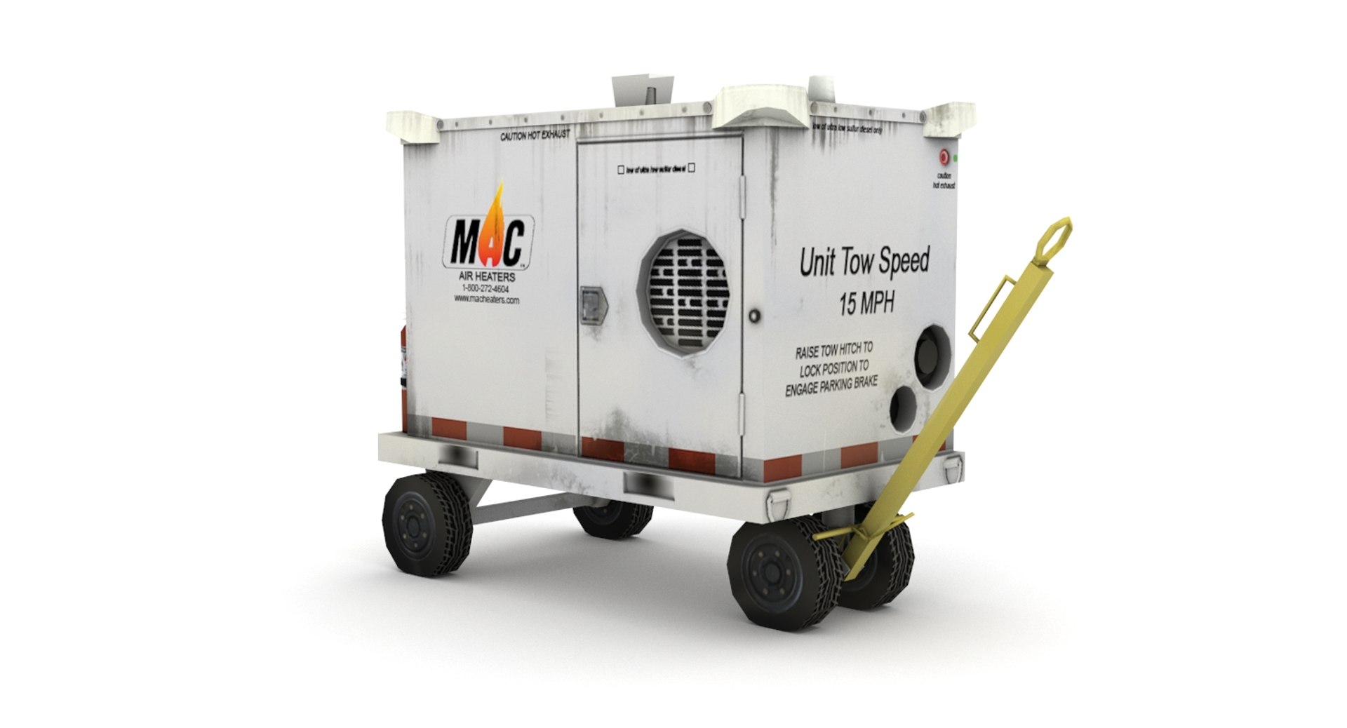 Mac 210hc Heater 3D Model - TurboSquid 1180308