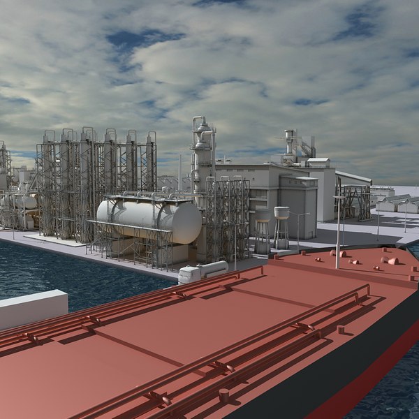 port harbour 3d model