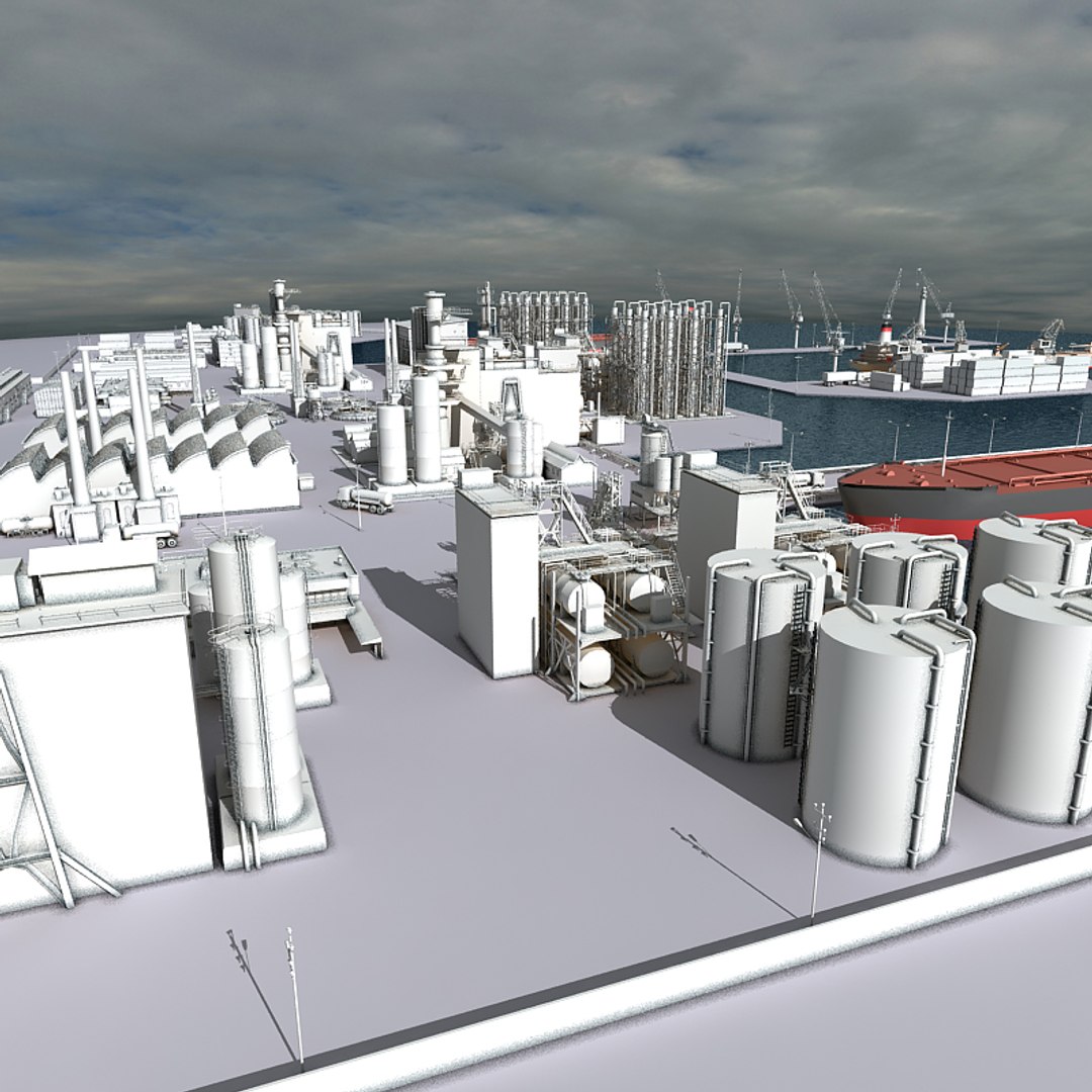 port harbour 3d model