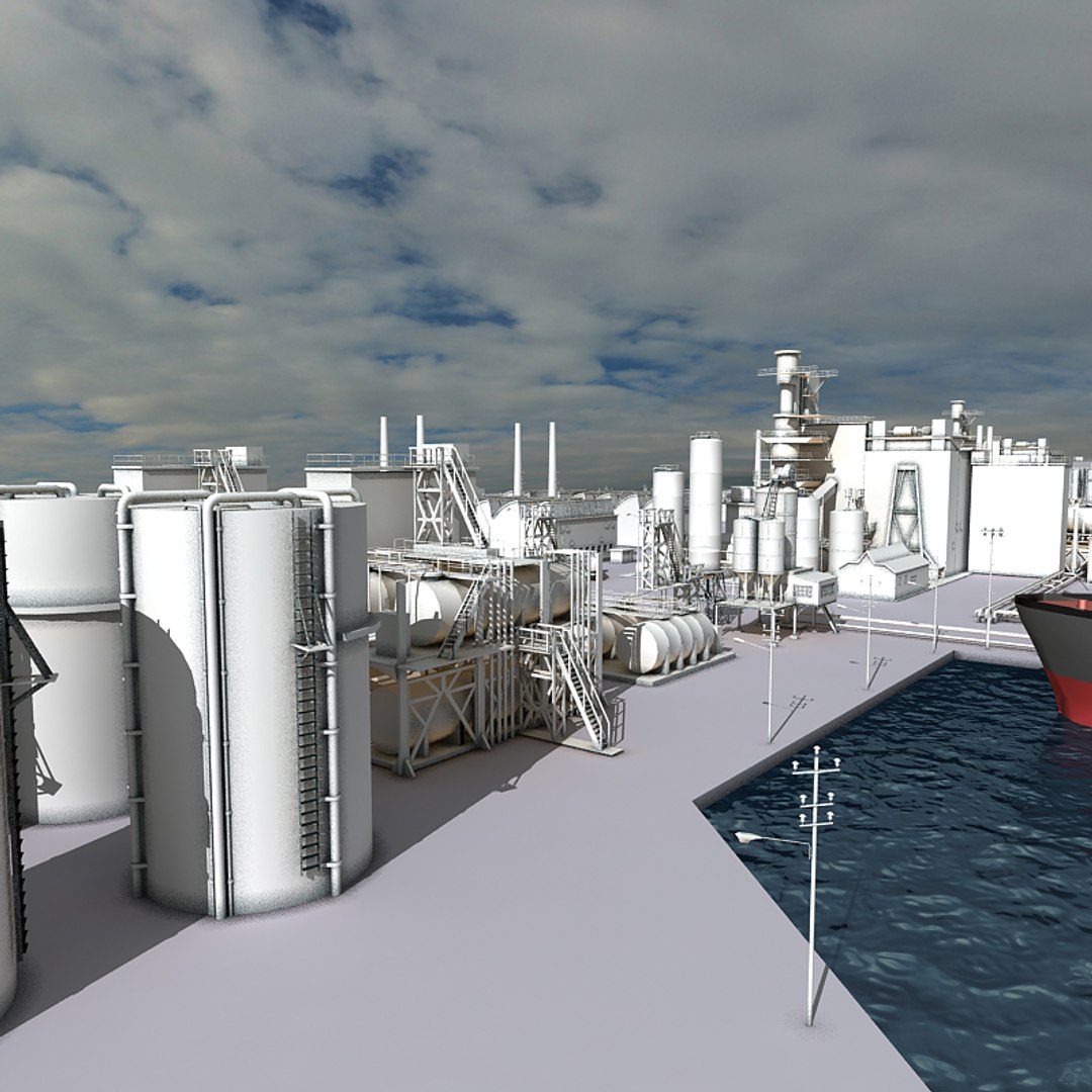 port harbour 3d model