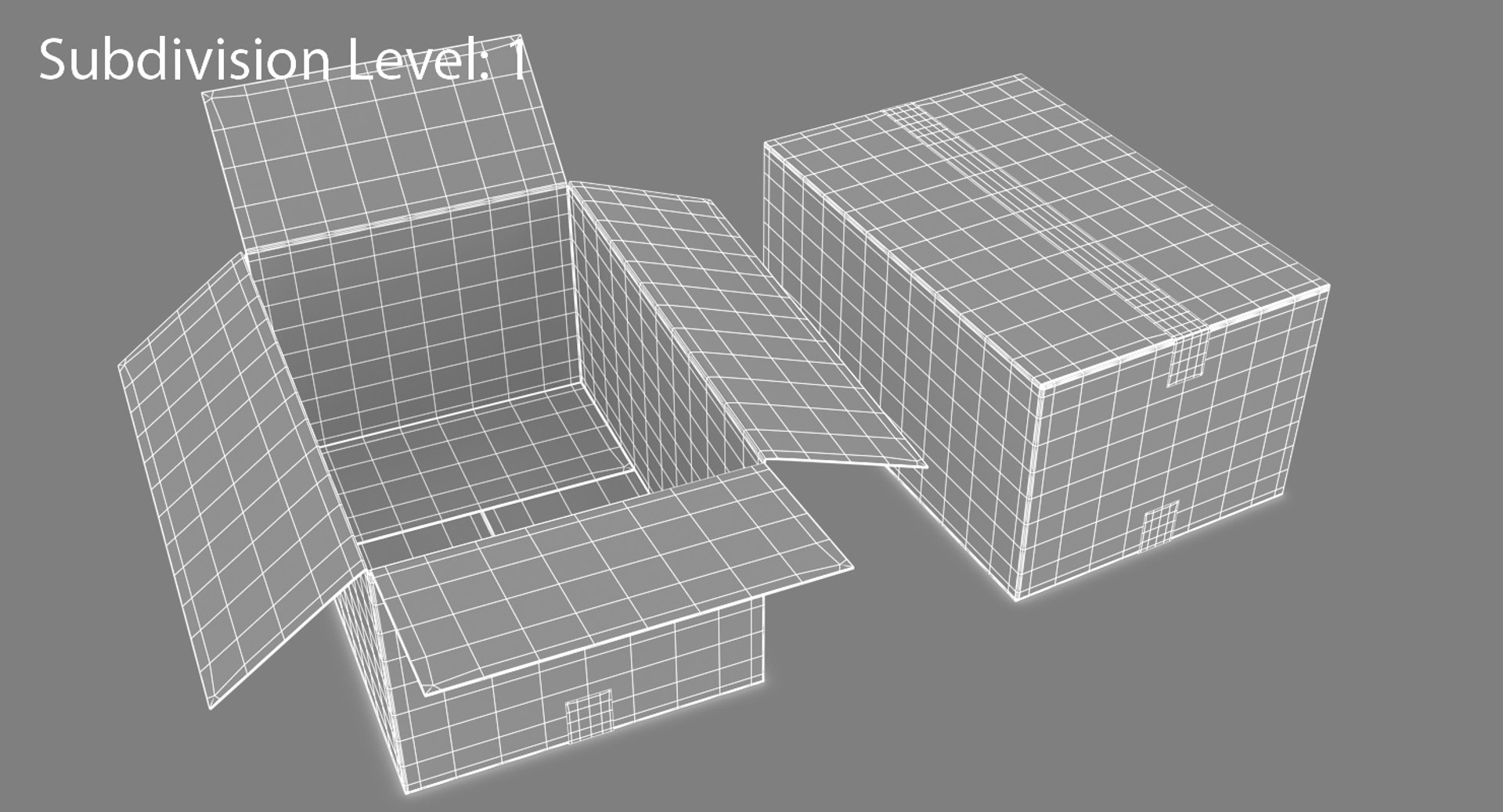 E2 Box 3d Model