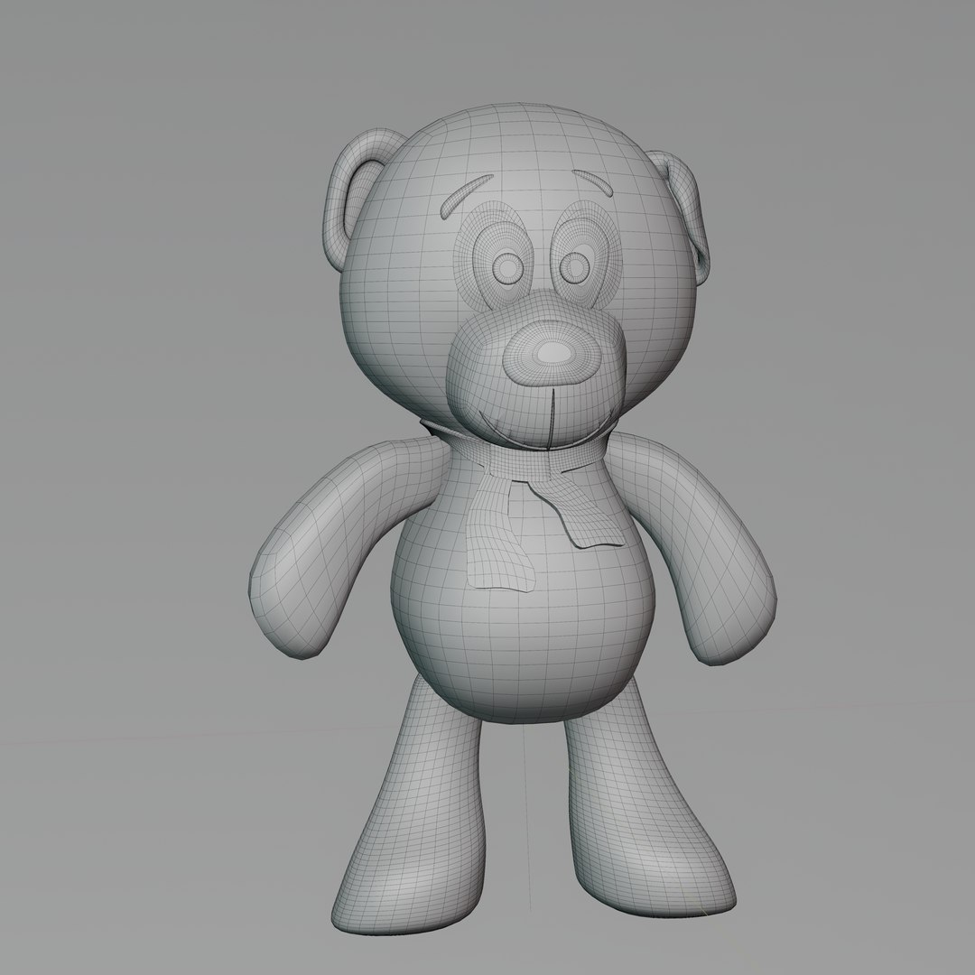 Teddy Bear - Rigged Textured 3D Model - TurboSquid 2027406