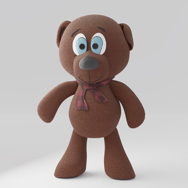 modelo 3d Teddy Bear - Rigged Textured - TurboSquid 2027406