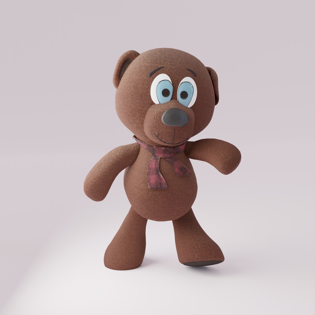Teddy Bear - Rigged Textured 3D Model - TurboSquid 2027406