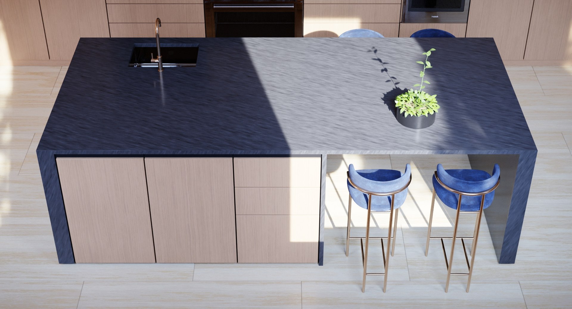 3D Scene Kitchen Modern - TurboSquid 1675319