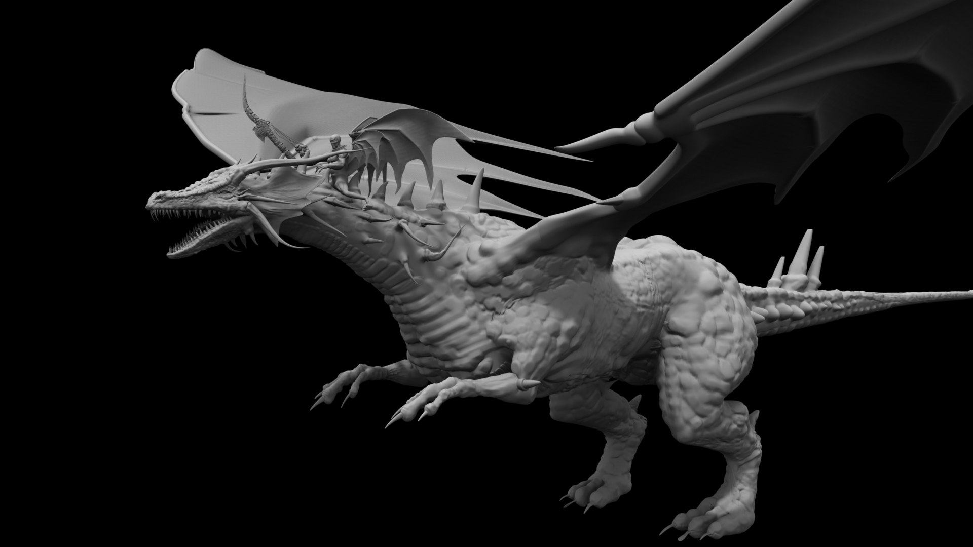 3D Dragon Villain Creature - TurboSquid 1959836