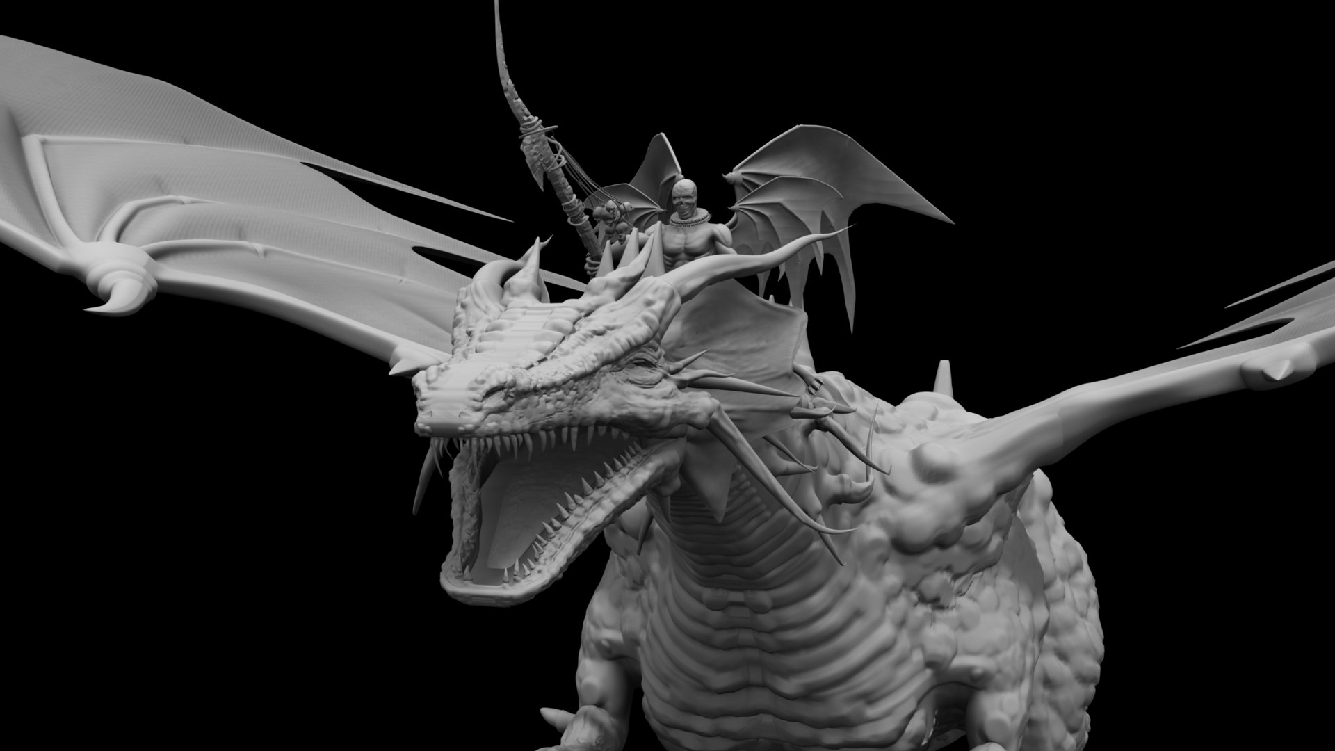 3D Dragon Villain Creature - TurboSquid 1959836