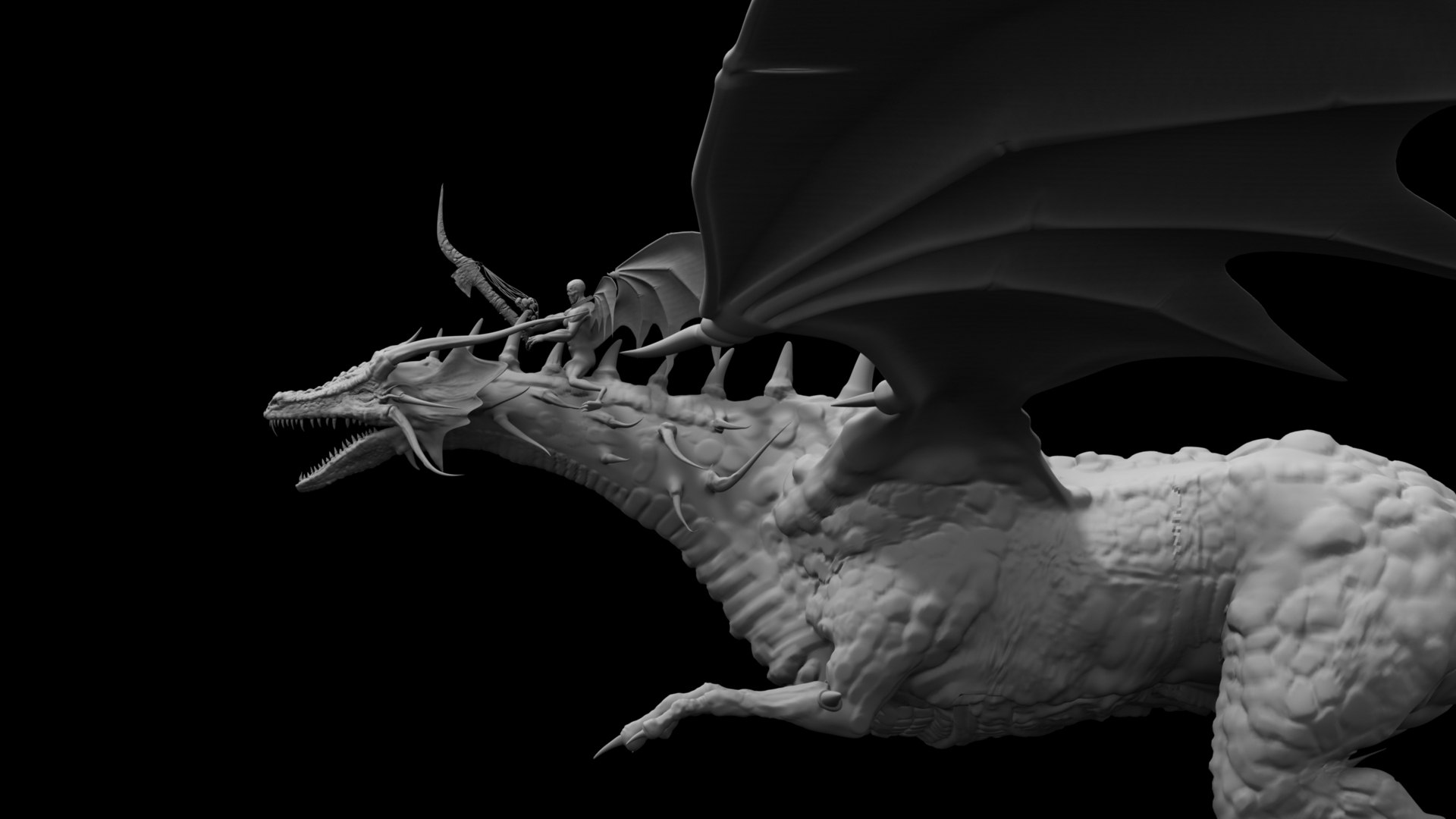 3D Dragon Villain Creature - TurboSquid 1959836