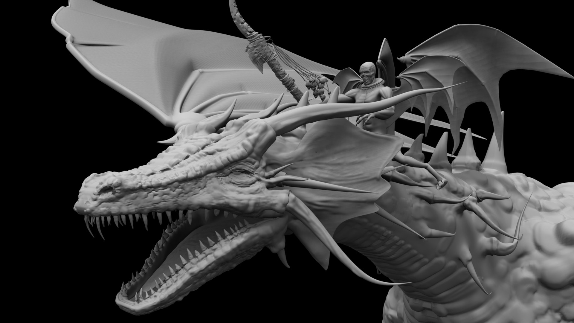 3D Dragon Villain Creature - TurboSquid 1959836