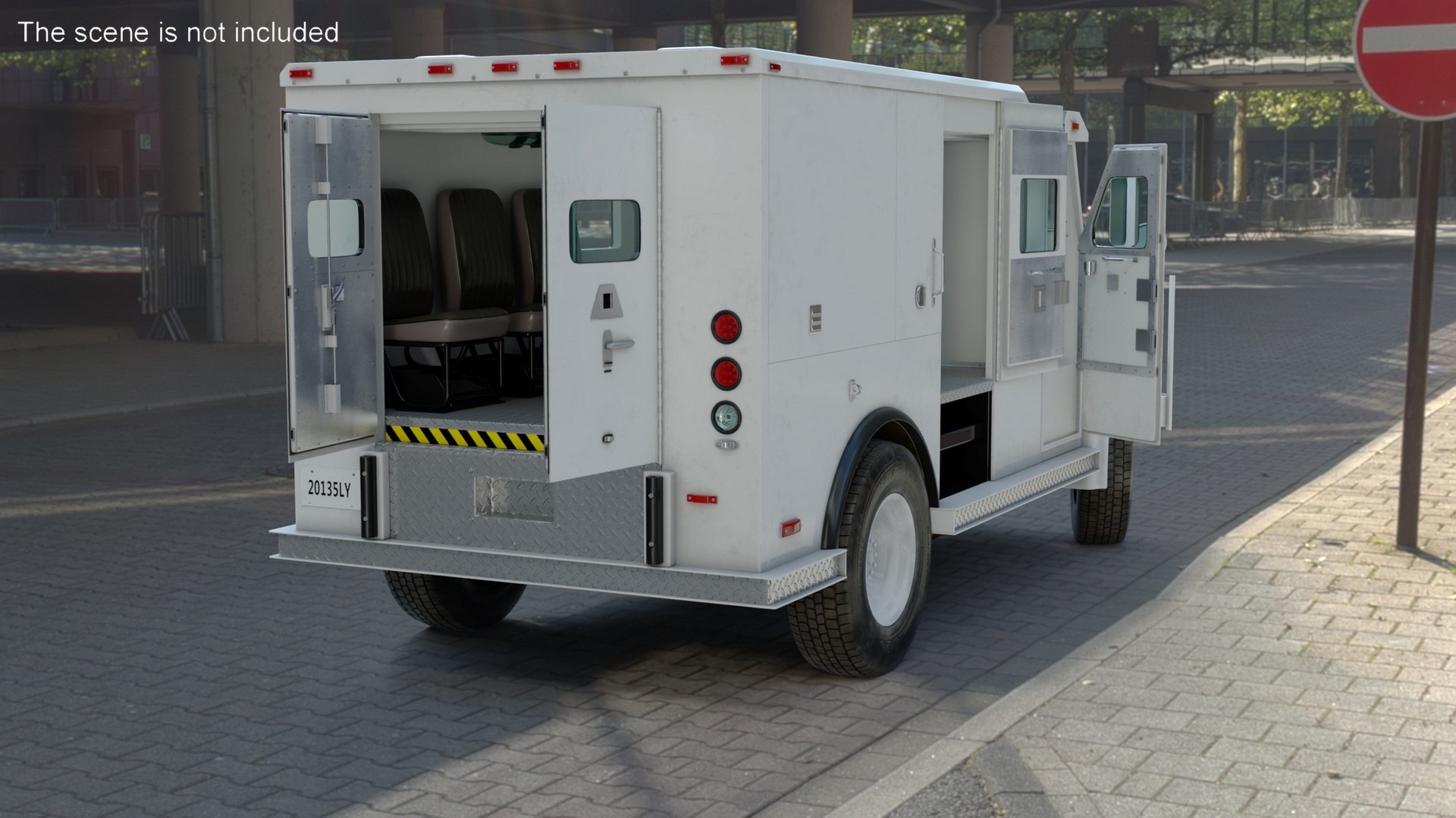 3D Armored Security Vehicle Rigged - TurboSquid 2384252