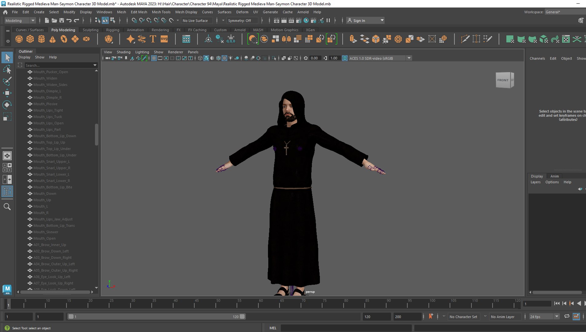 3D Realistic Rigged Medieva Man-Saymon Character 3D Model Model - TurboSquid 2173355