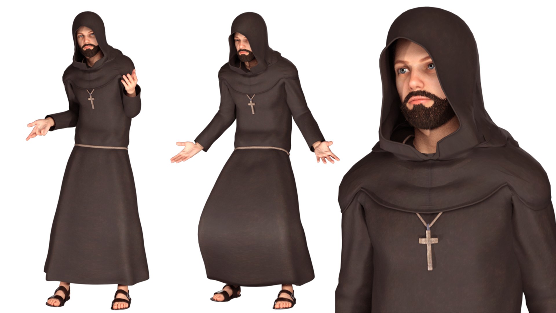 3D Realistic Rigged Medieva Man-Saymon Character 3D Model Model - TurboSquid 2173355