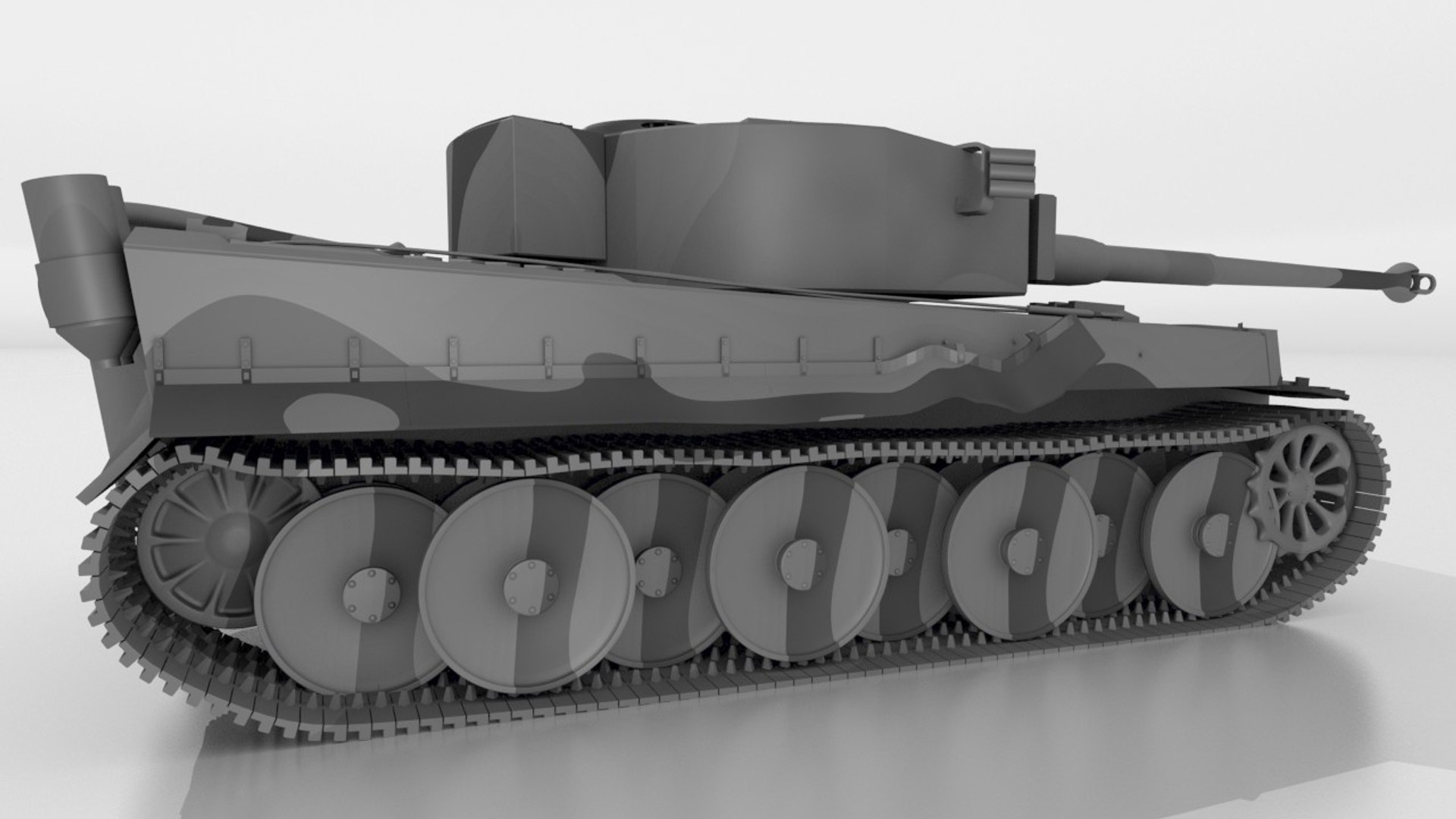 3d German Ww2 Tiger Tank Model
