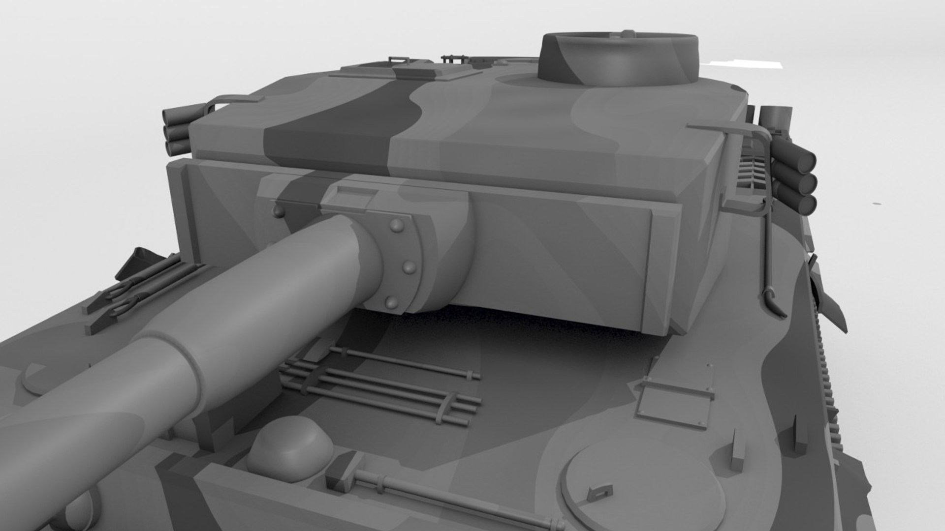 3d German Ww2 Tiger Tank Model