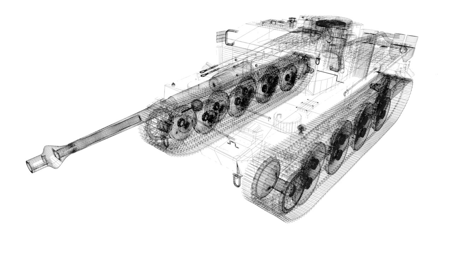 3d German Ww2 Tiger Tank Model