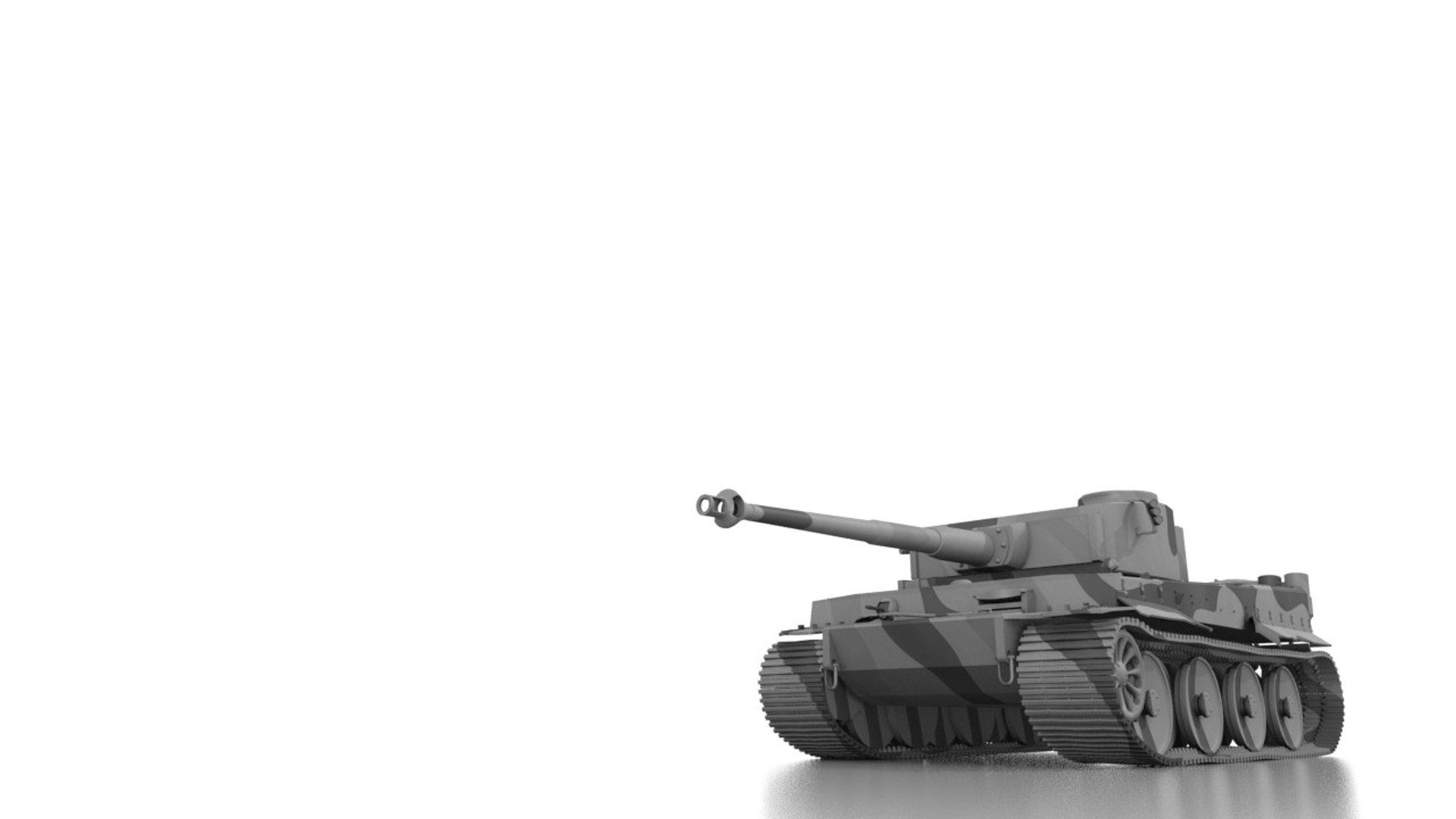 3d German Ww2 Tiger Tank Model