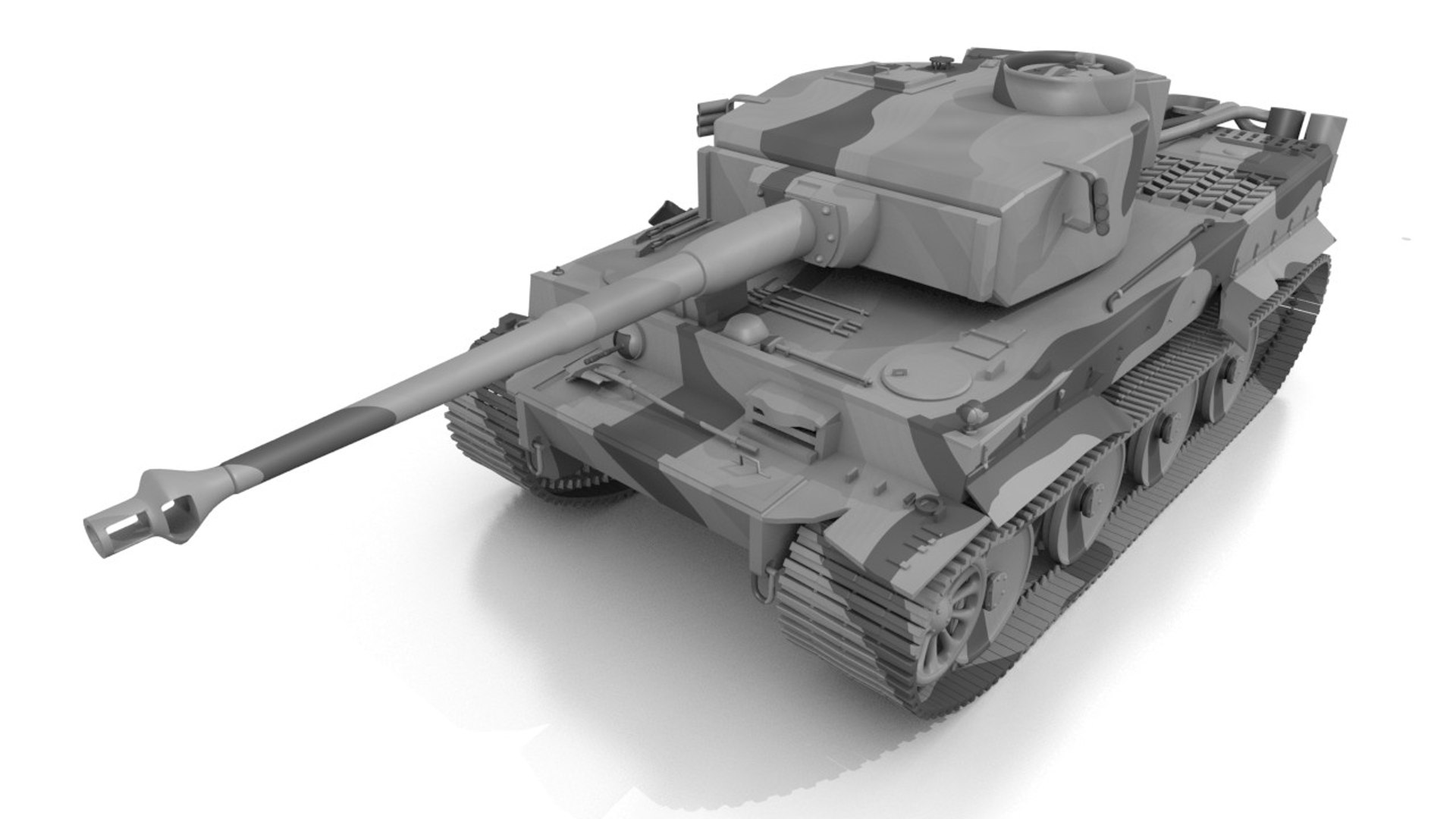 3d German Ww2 Tiger Tank Model