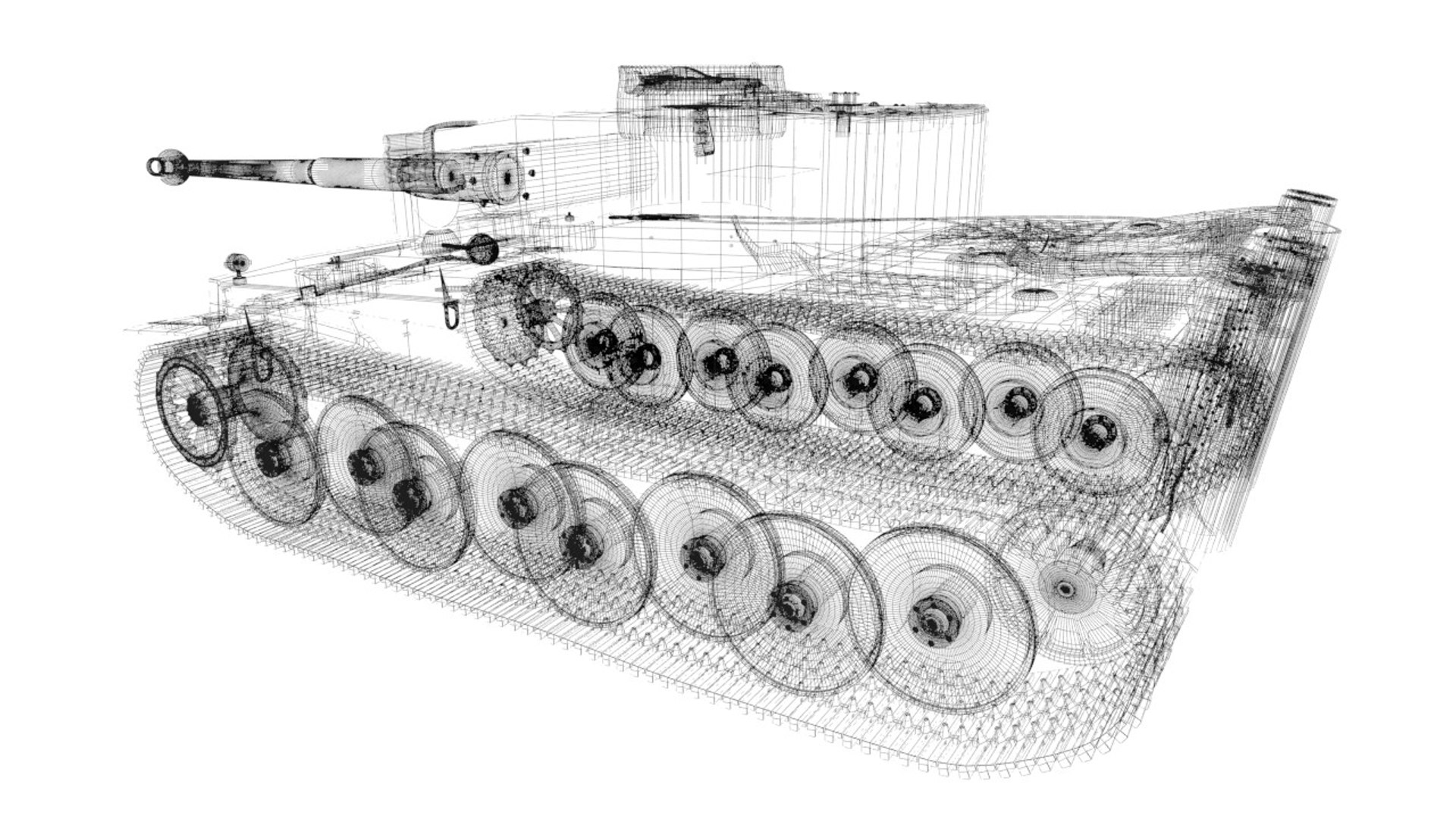 3d German Ww2 Tiger Tank Model