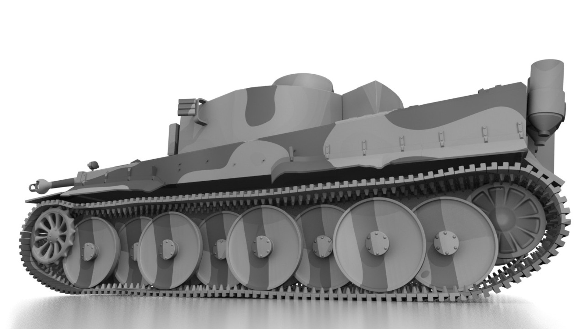 3d German Ww2 Tiger Tank Model