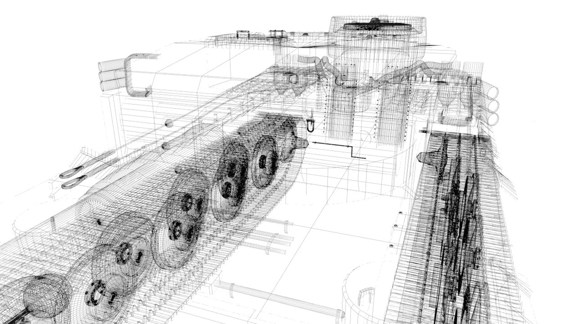 3d German Ww2 Tiger Tank Model