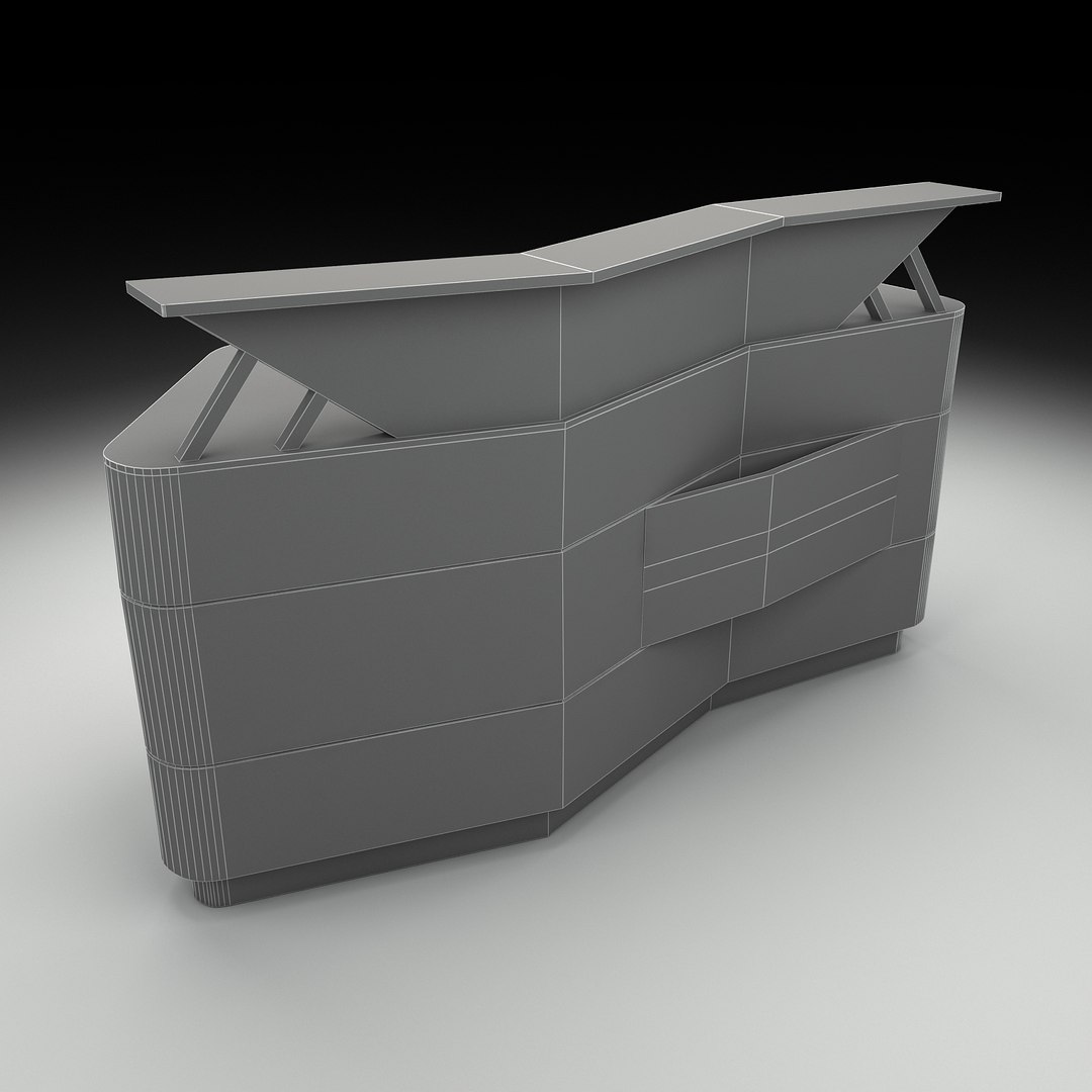 3ds Max Reception Table