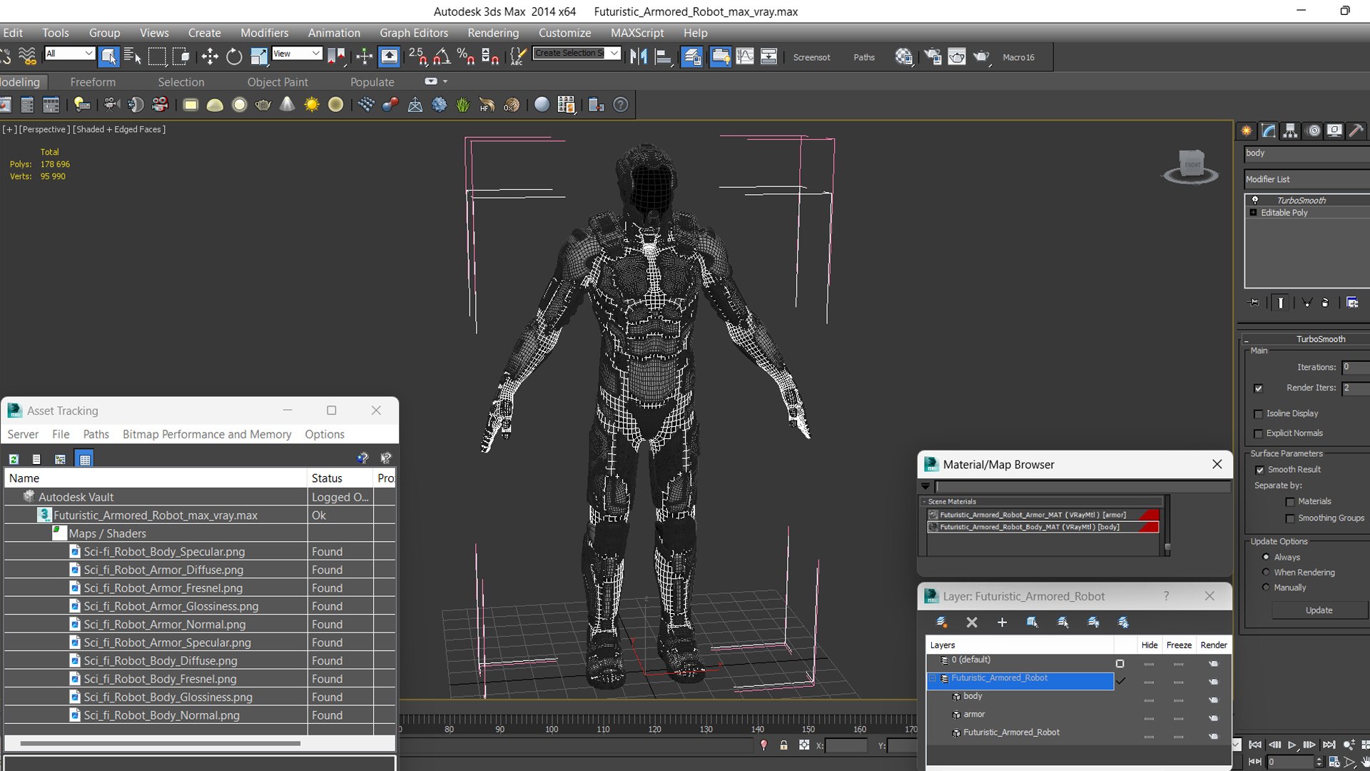 3D Model Futuristic Armored Robot - TurboSquid 2248561