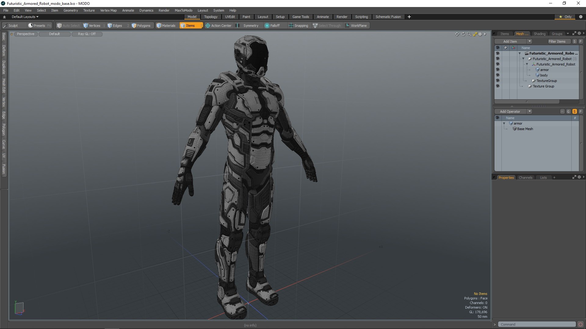 3D Model Futuristic Armored Robot - TurboSquid 2248561
