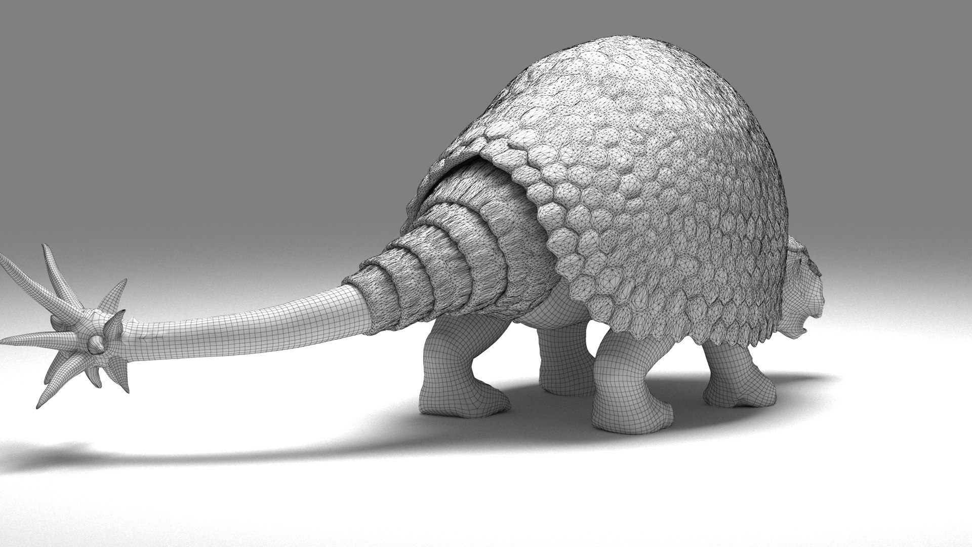 3D Model Doedicurus Extinct Ice - TurboSquid 1296828