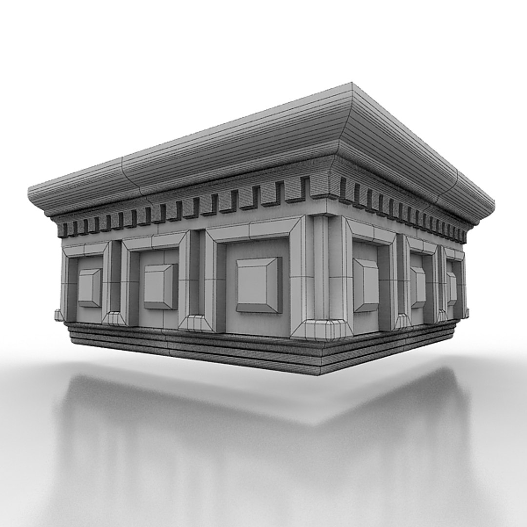 3d model decorate classical