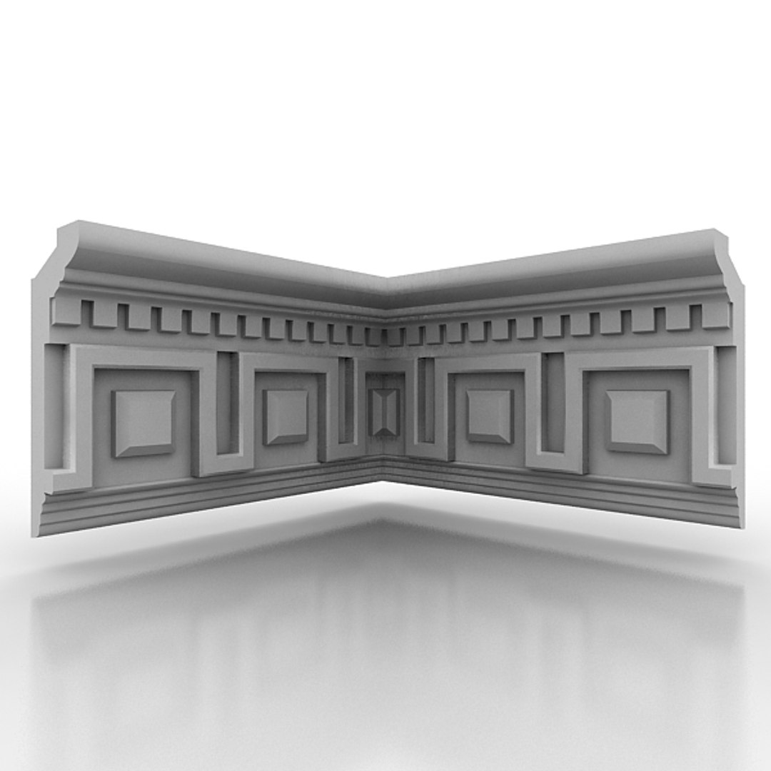 3d model decorate classical
