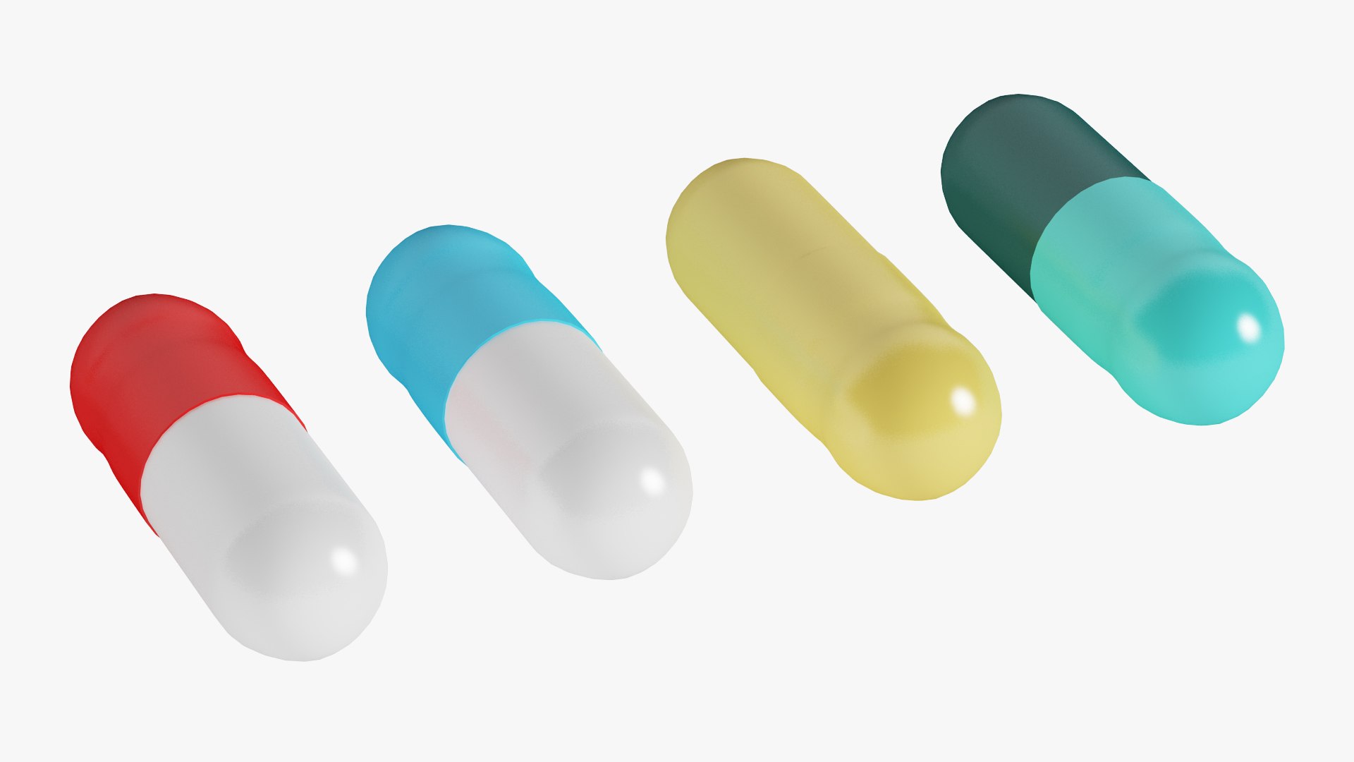 3D Pills - TurboSquid 1606117