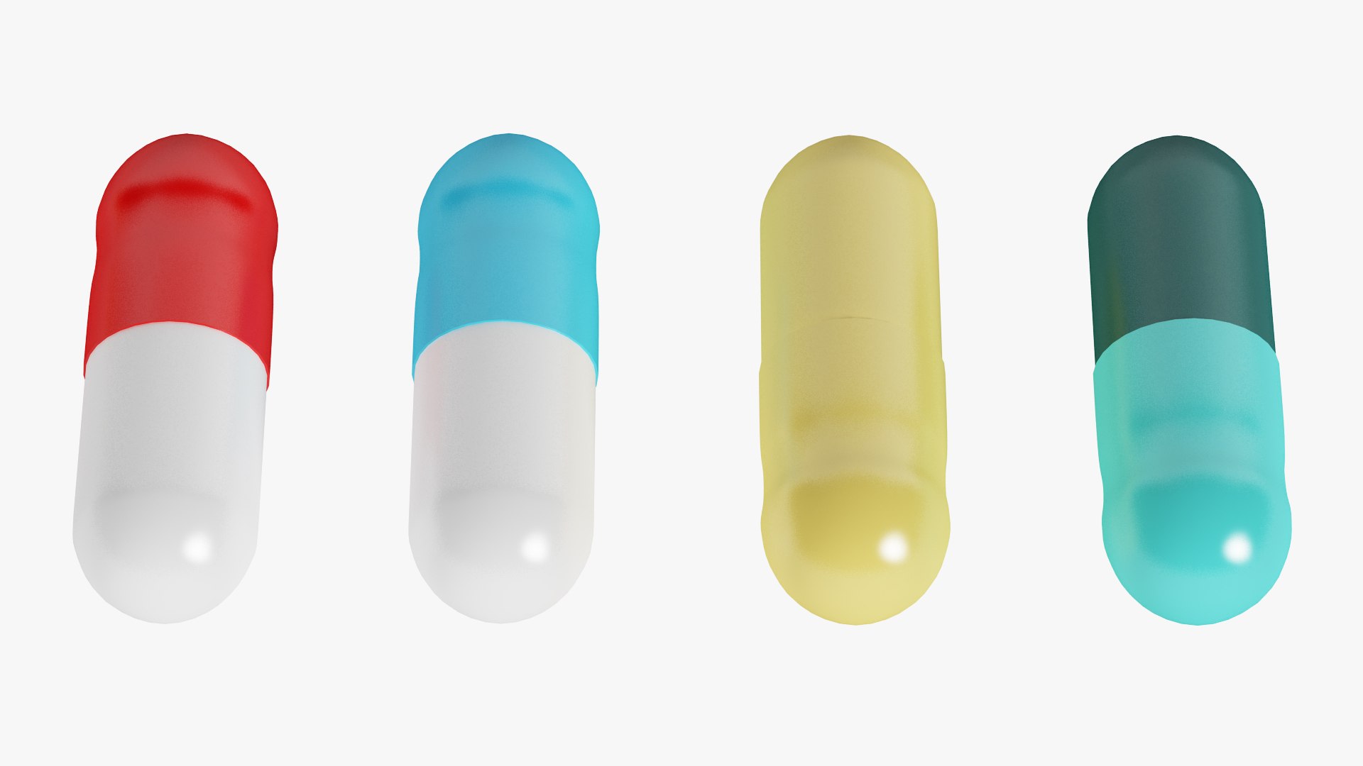 3D Pills - TurboSquid 1606117