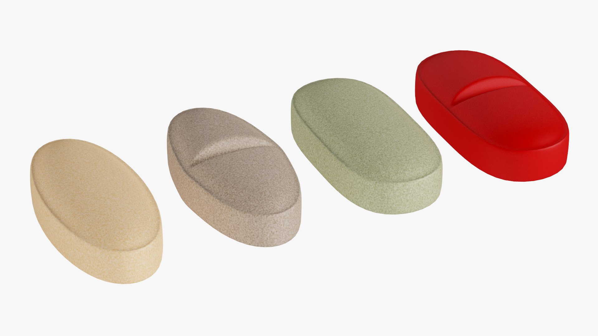 3D Pills - TurboSquid 1606117