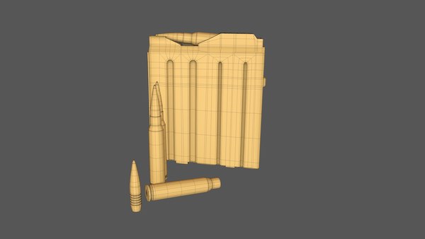 Sniper rifle magazine 3D model - TurboSquid 1678806
