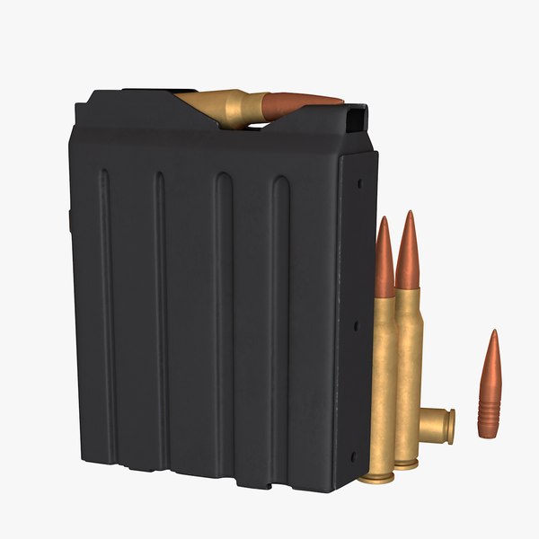 Sniper rifle magazine 3D model - TurboSquid 1678806
