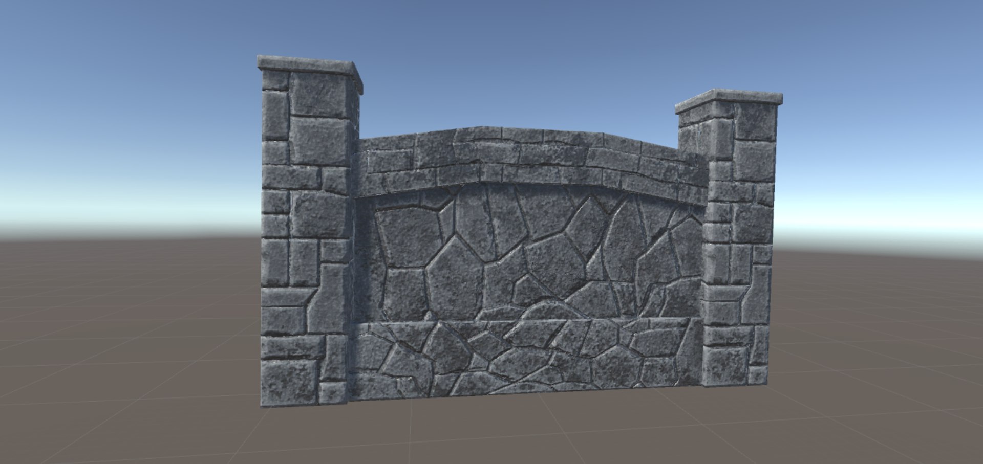 Stone Fence 3D Model - TurboSquid 1437301