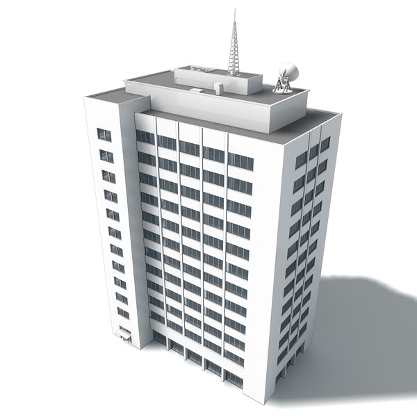 3d square manhattan buildings model