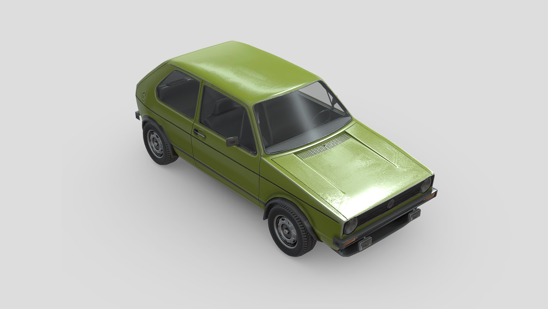3D Volkswagen Golf GTI 1975 - TurboSquid 2373154