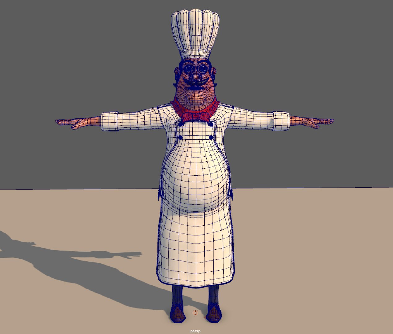 Cartoon chef character model - TurboSquid 1423089