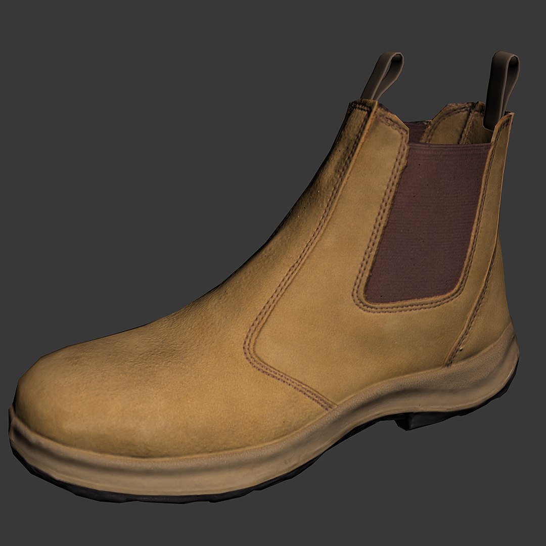 boot steel cap obj
