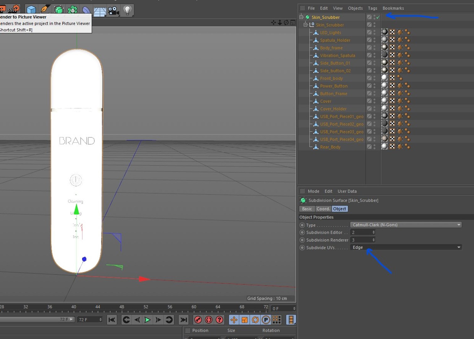 3D Skin Scrubber Model - TurboSquid 2106124
