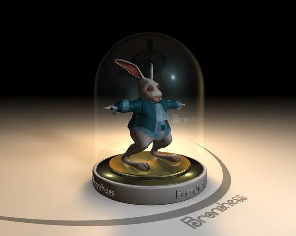 3d model rabbit alice animation
