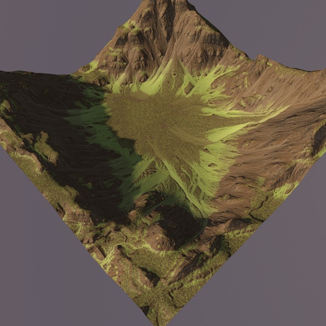 Mountain Maps Terrain 3d 3ds