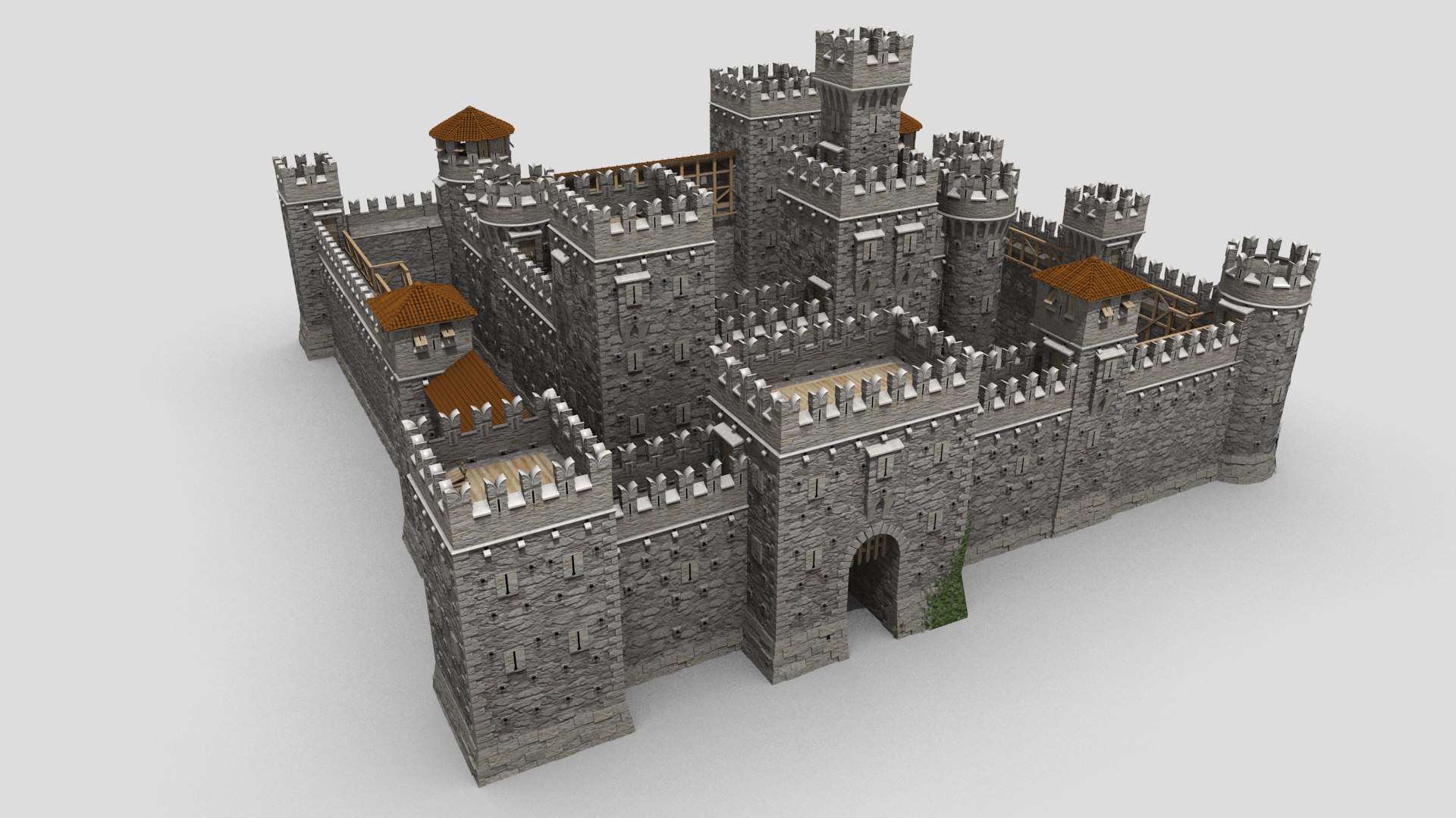 Italian Castle Kit 3D Model - TurboSquid 1164440